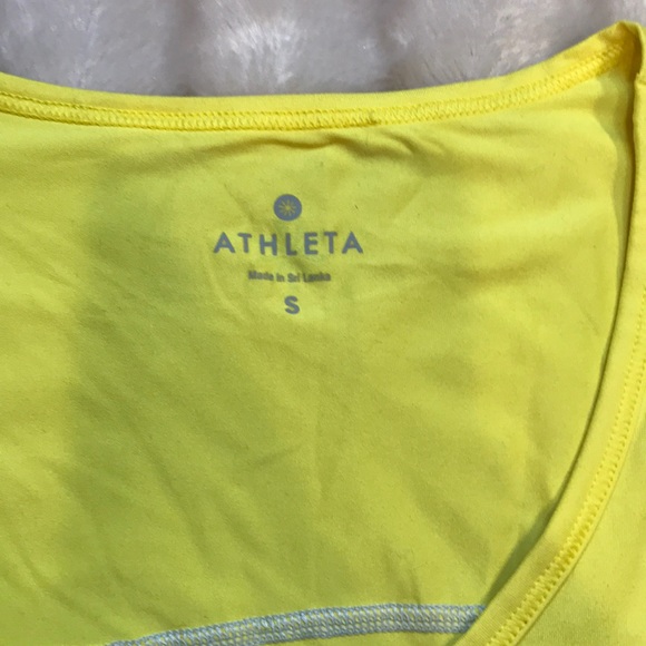 Athleta | Tops | Athleta Taped Chi Athleisure Tip In Yellow Small ...